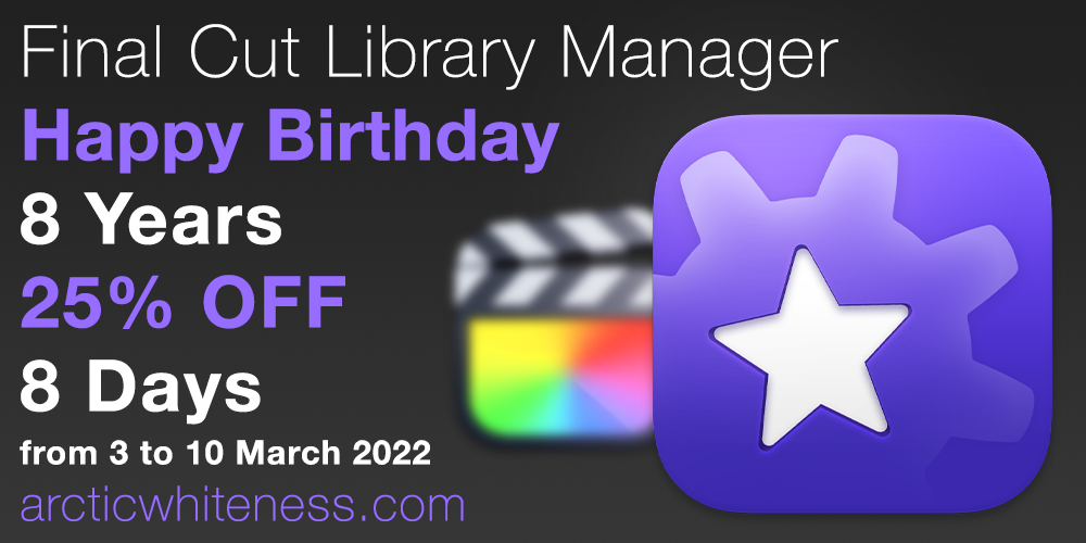 Final Cut Library Manager Is 8 Years Old Arctic Whiteness Final Cut Library Manager Is 8 Years Old Arctic Whiteness